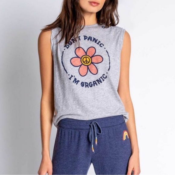 PJ Salvage | Tops | Pj Salvage Dont Panic Im Organic Flower Graphic ...